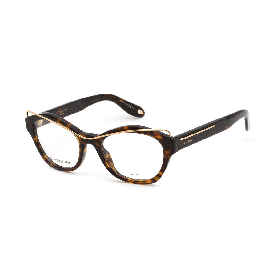 Givenchy Ladies Tortoise Rectangular Eyeglass Frames Gv006000860050 ...