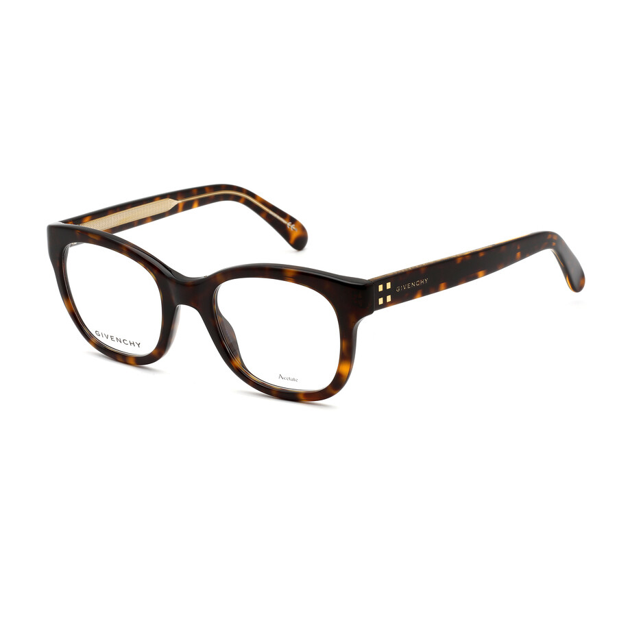 Givenchy Ladies Tortoise Rectangular Eyeglass Frames Gv008900860049 ...