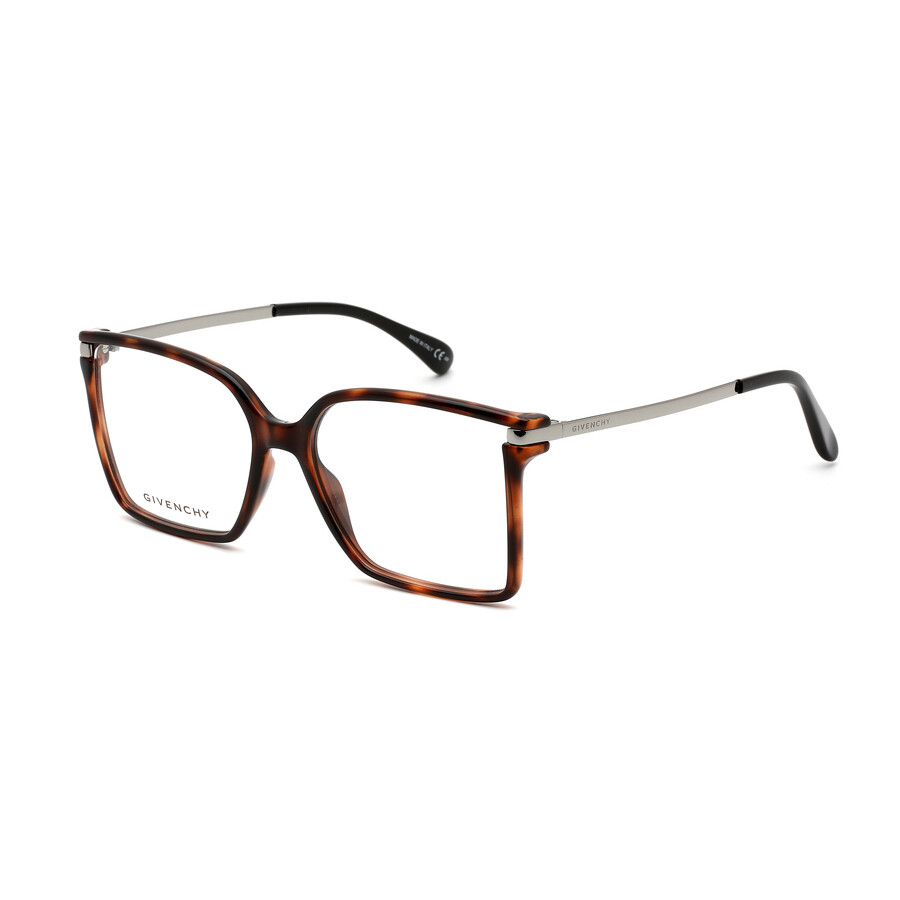 Givenchy Ladies Tortoise Rectangular Eyeglass Frames GV011000860053 ...