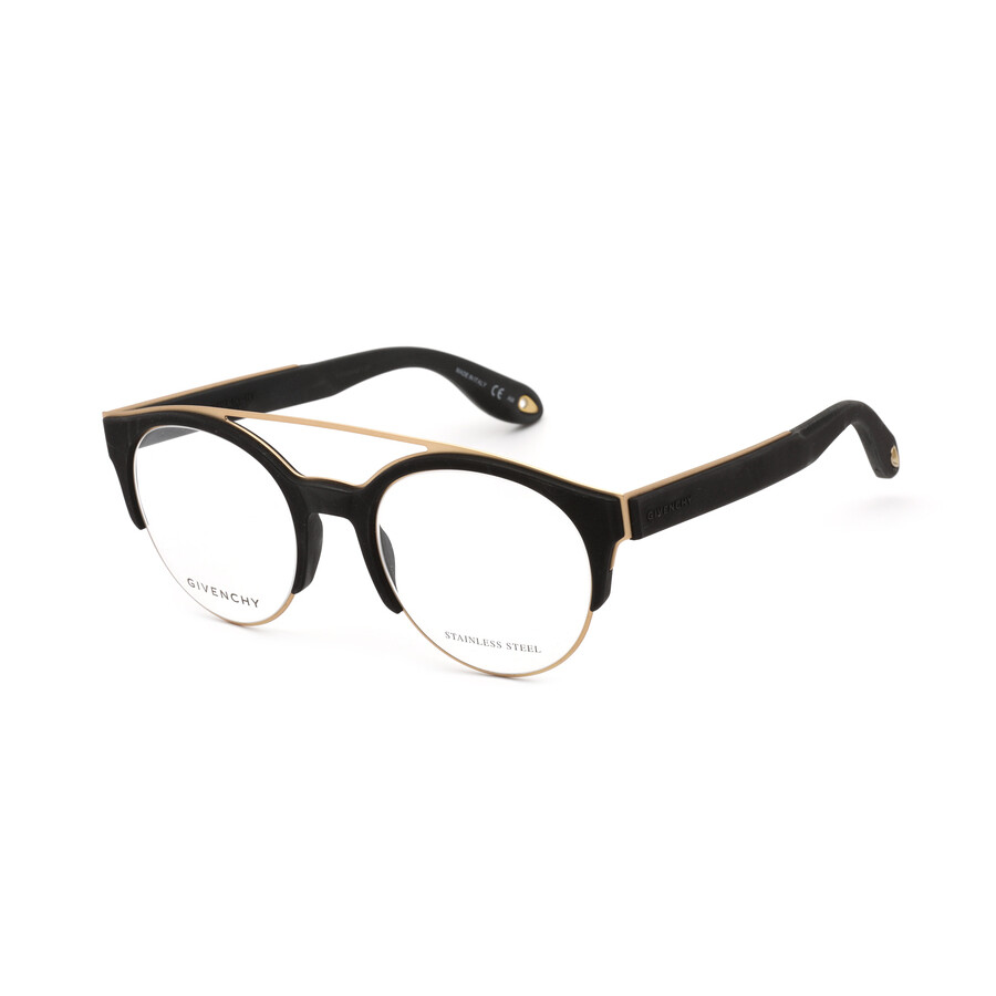 Givenchy Unisex Black Round Eyeglass Frames 00200VEX0050 827886536245 ...