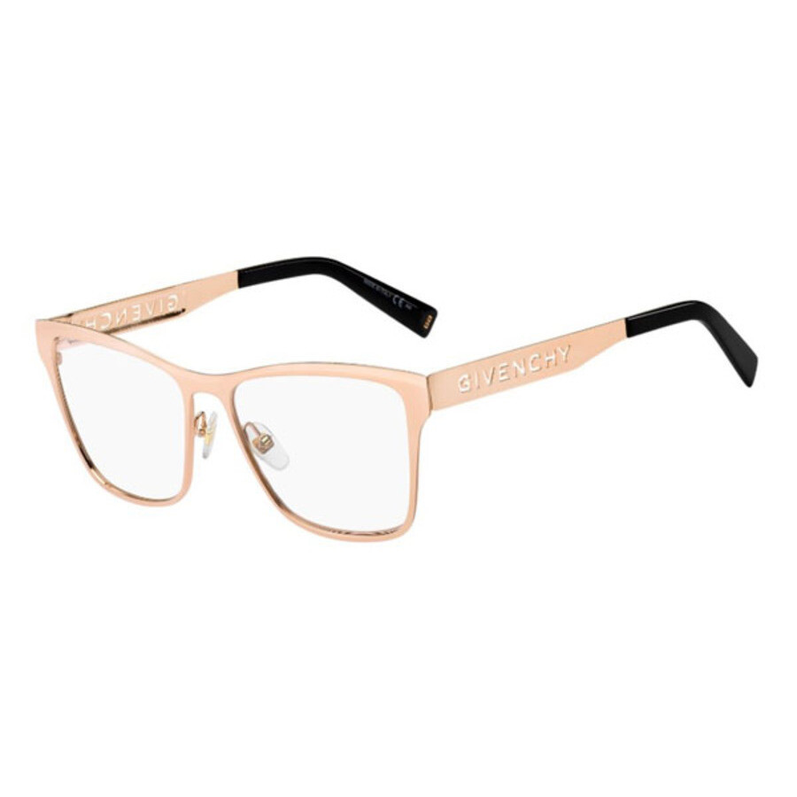 Givenchy Unisex Rose Gold Tone Square Eyeglass Frames GV01570DDB0055 ...