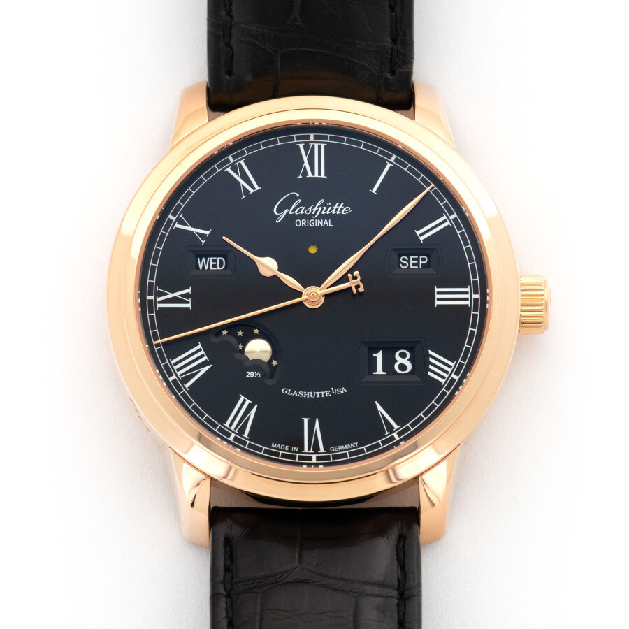 Glashutte Original Glashutte Senator Perpetual Automatic Black Dial Men ...