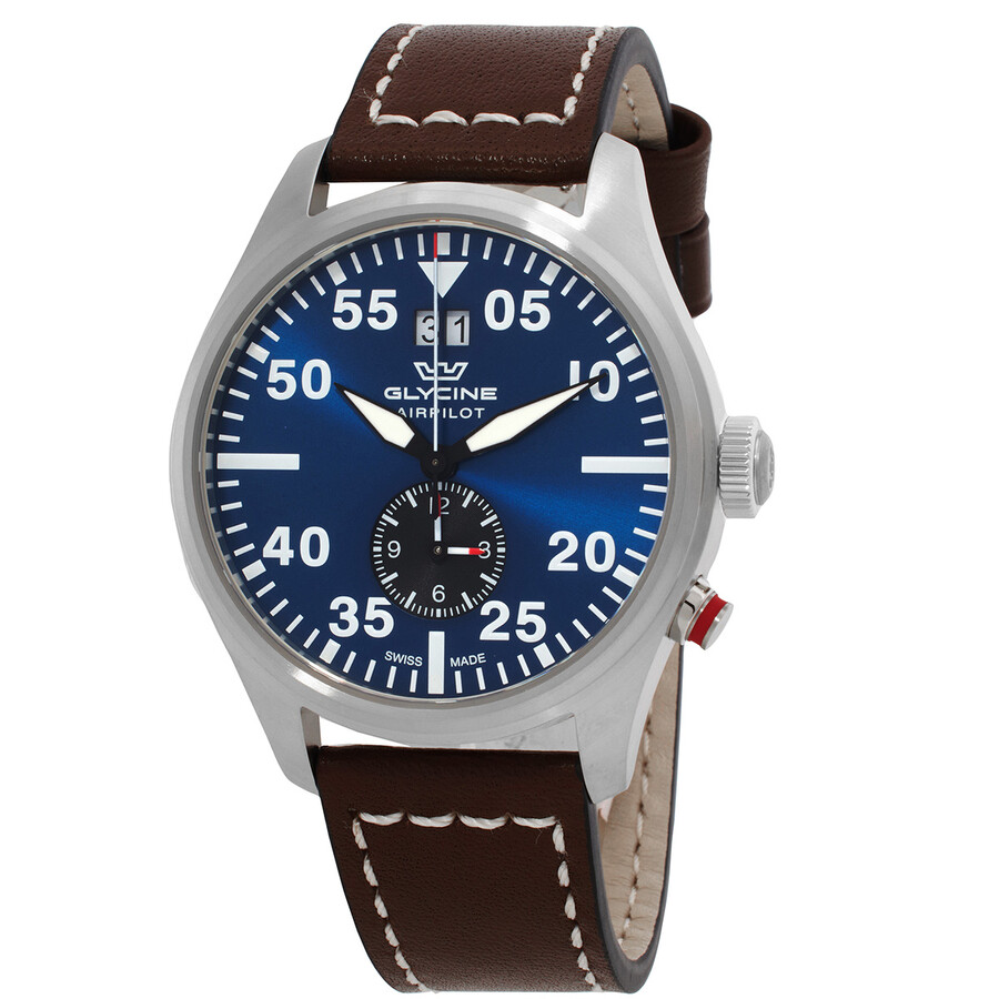 Mua Airpilot Dual Time Chronograph Quartz Blue Dial Men's Watch GL0365 ...