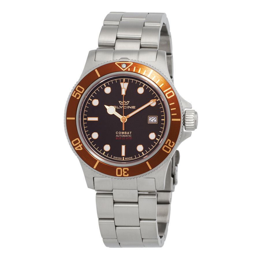 Glycine Combat Automatic Brown Dial Men's Watch GL0486 - Watches ...