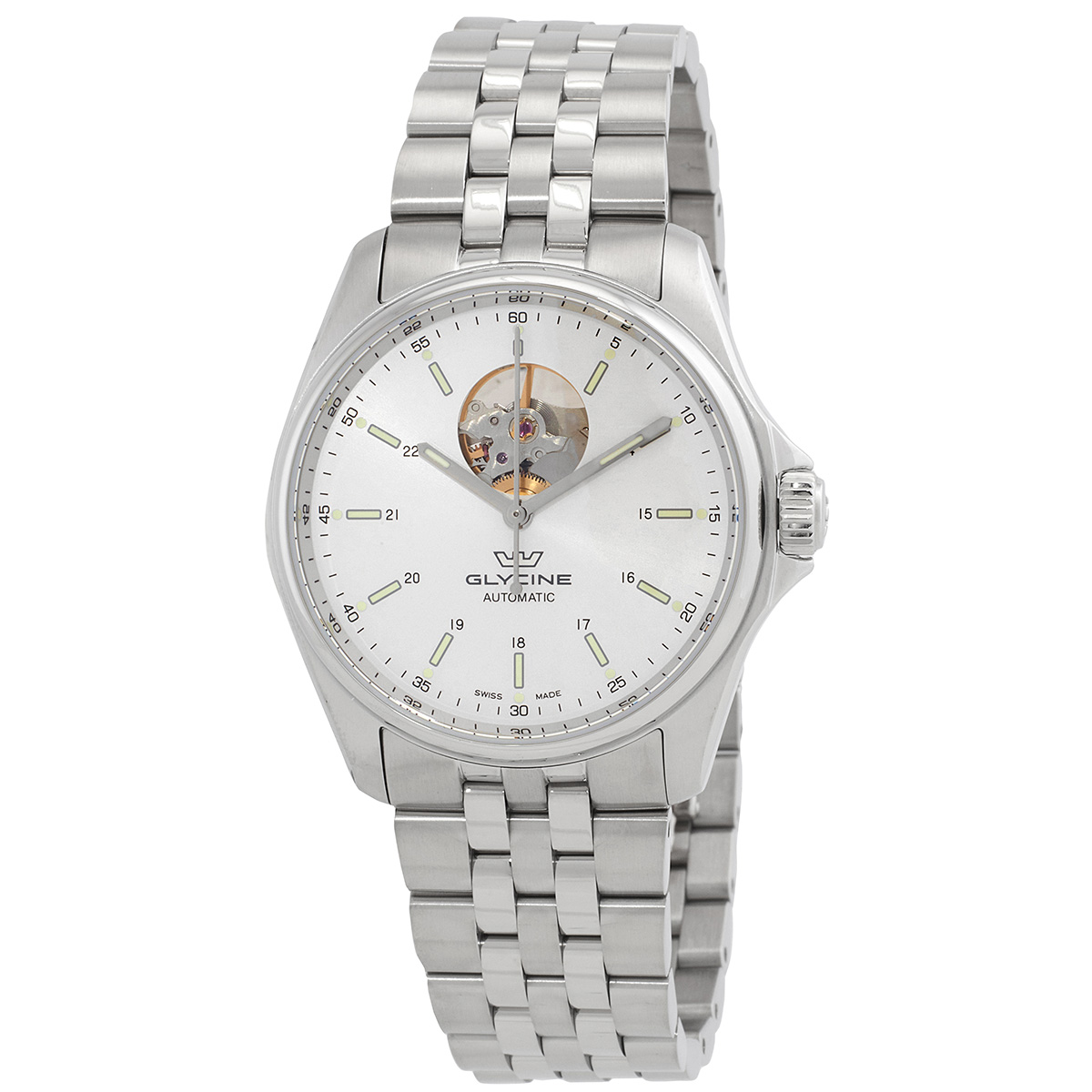 Glycine Combat Classic Automatic Silver Dial Unisex Watch GL0460 ...