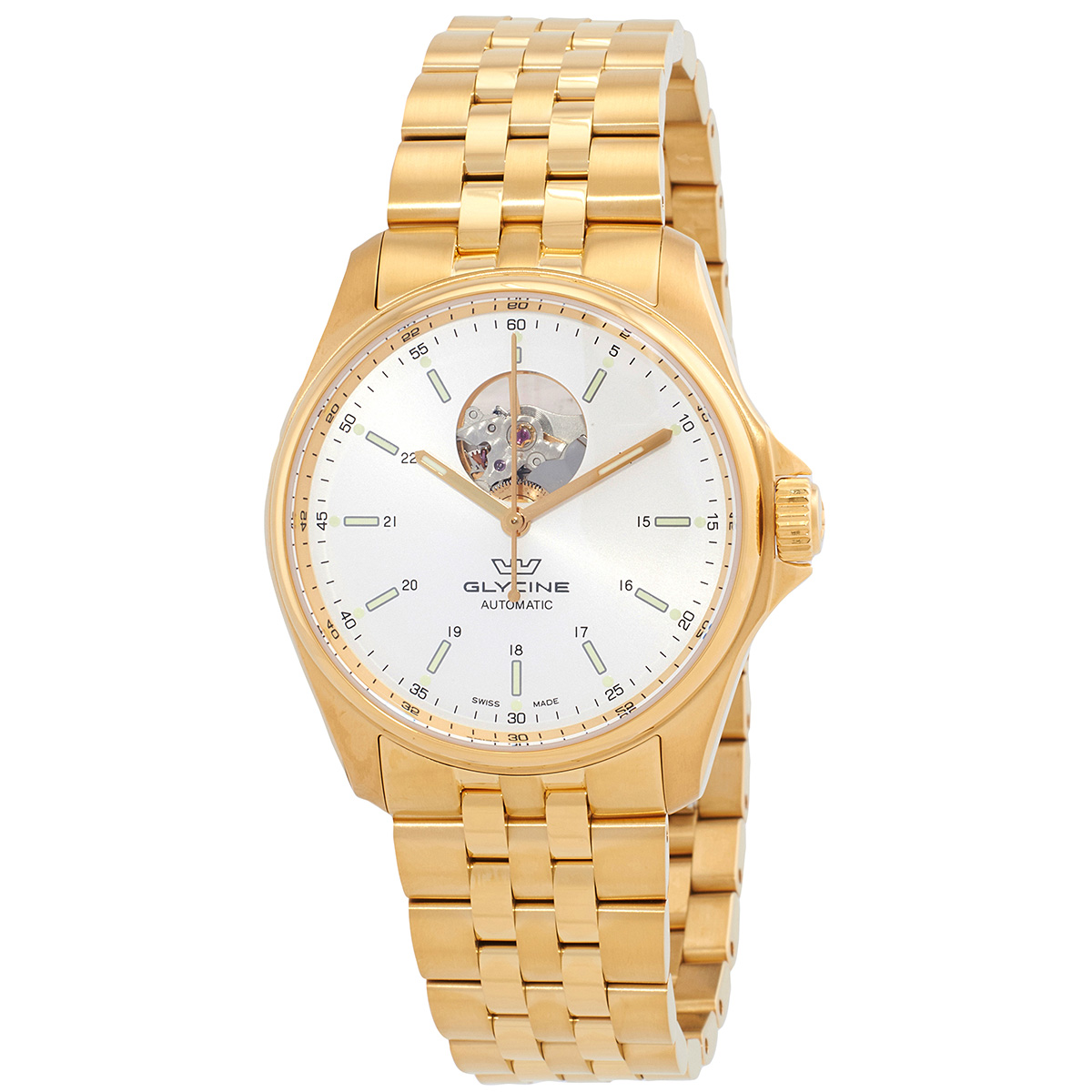 Glycine Combat Classic Automatic Silver Dial Unisex Watch GL0461 ...