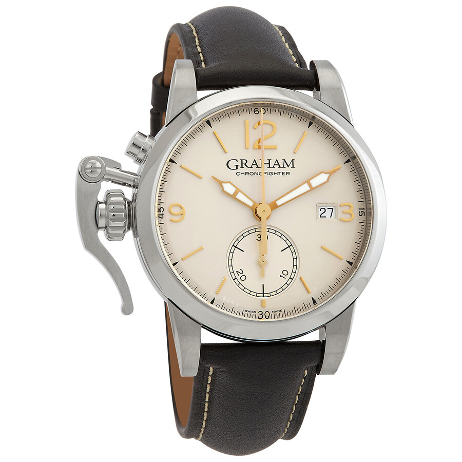 Graham Chronofighter 1695 Chronograph Automatic White Dial Men's Watch ...