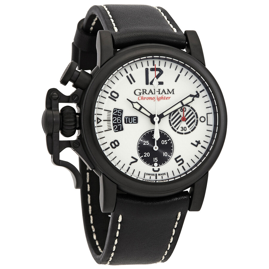 Graham Chronofighter Vintage Chronograph Automatic White Dial Men's ...