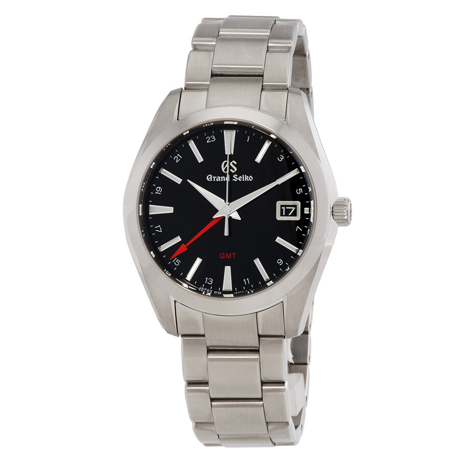 Grand Seiko Heritage Quartz GMT Black Dial Men's Watch SBGN013 ...