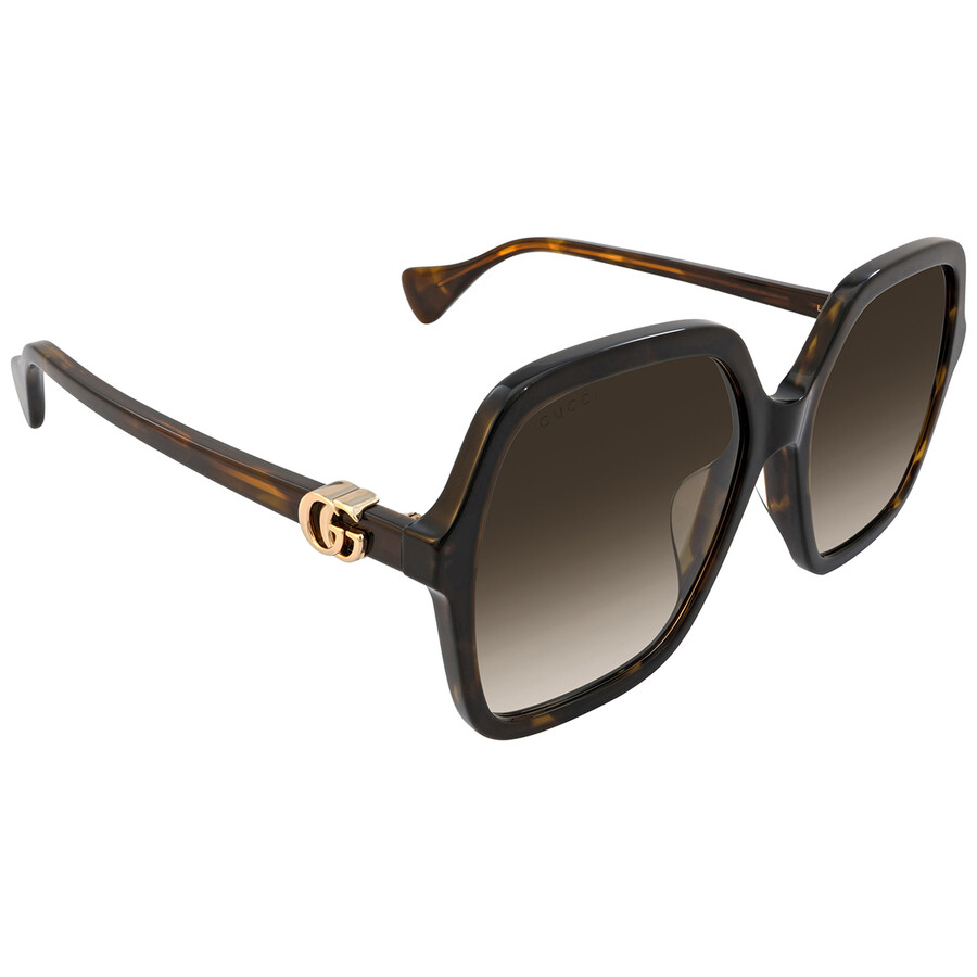 Gucci Brown Butterfly Ladies Sunglasses GG1072SA-002 56 GG1072SA 002 56 ...