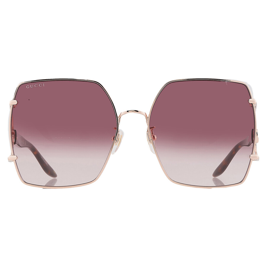 Gucci Burgundy Gradient Butterfly Ladies Sunglasses GG1564SA 002 61 ...