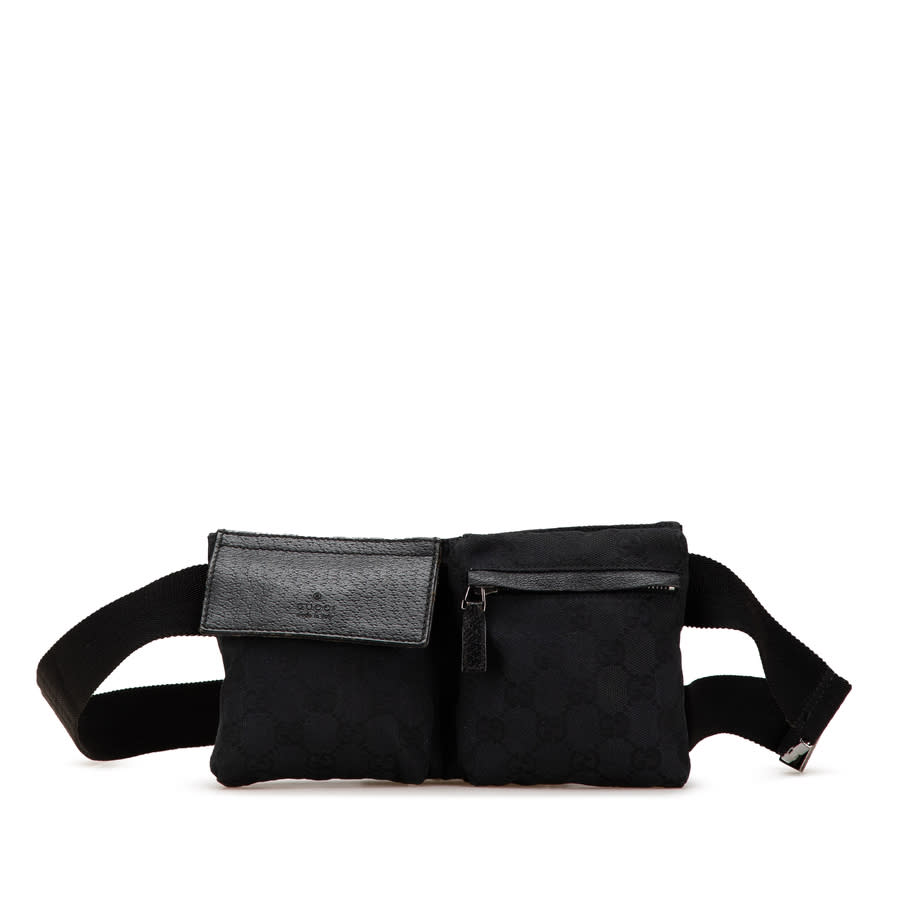 Gucci Pre-owned Gucci - GG Canvas Double Pocket Belt Bag 162962 497717 ...
