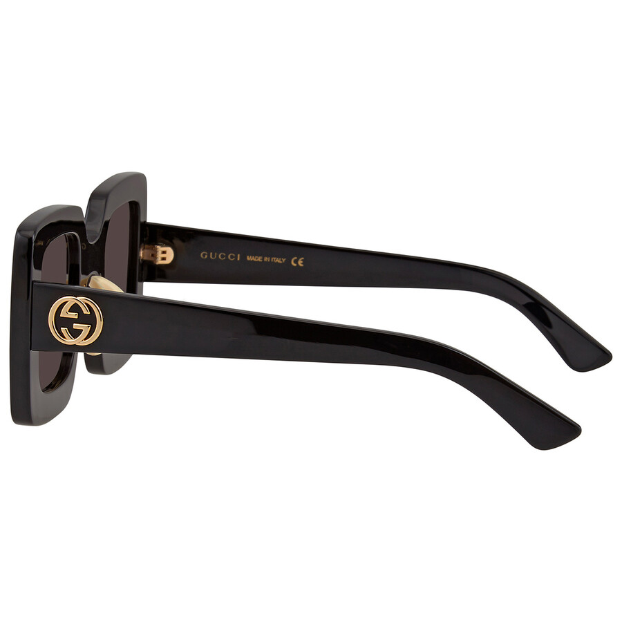 Gucci Grey Square Ladies Sunglasses GG0780S 005 46 Gucci Sunglasses ...