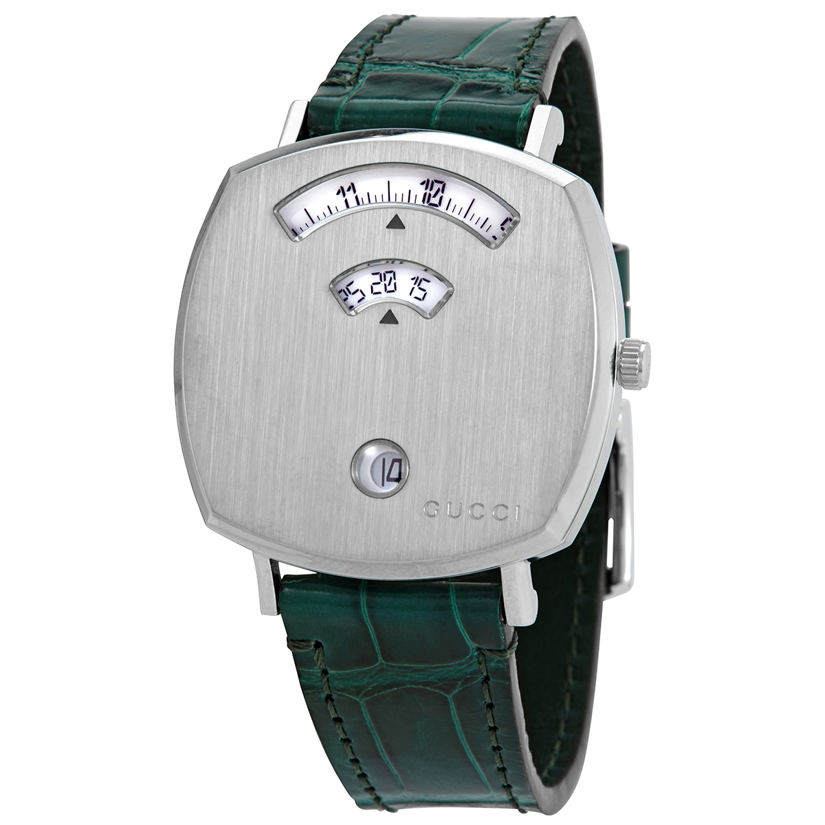 Gucci Grip Quartz Silver Dial Ladies Watch YA157404 731903468399 ...