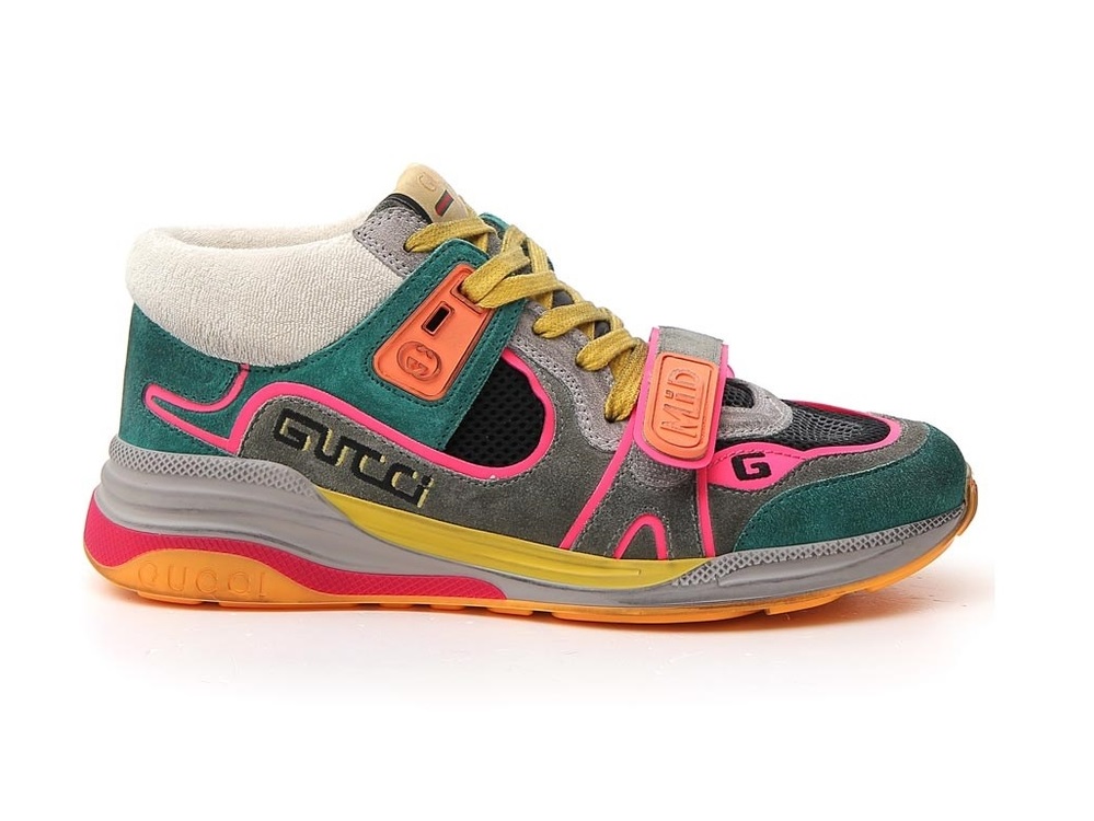 Gucci Ladies Ultrapace Mid-Top Sneakers, Brand Size 35.5 (US Size 5.5 ...