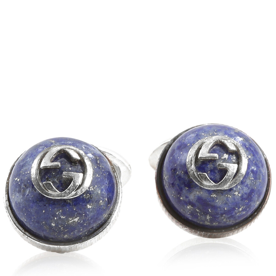 Gucci Men's Interlocking G Blue Lapis Cufflinks YBE645589001 - Jewelry ...