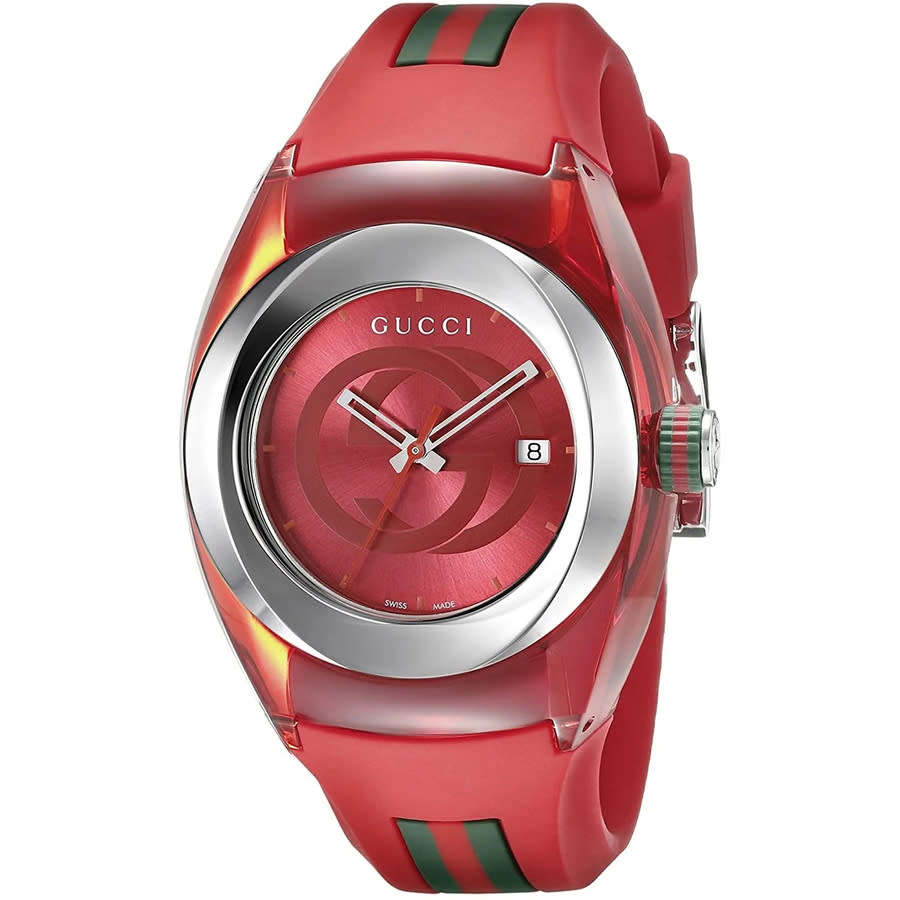 Gucci Sync Quartz Red Dial Ladies Watch YA137303 731903343382 - Watches ...