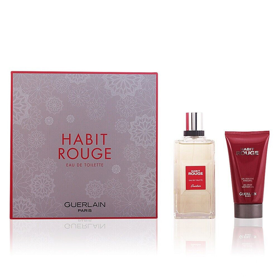 Guerlain Men's Habit Rouge Gift Set Fragrances 3346470304666 ...