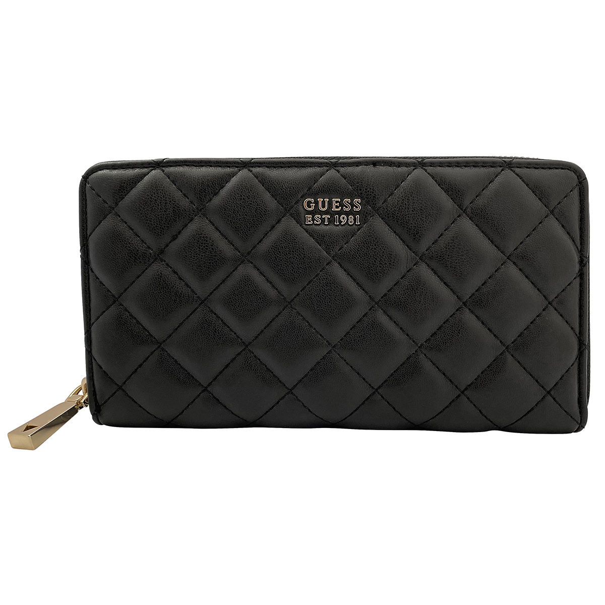 Guess Black Victoria Quilted Check Organizer - Fado.vn