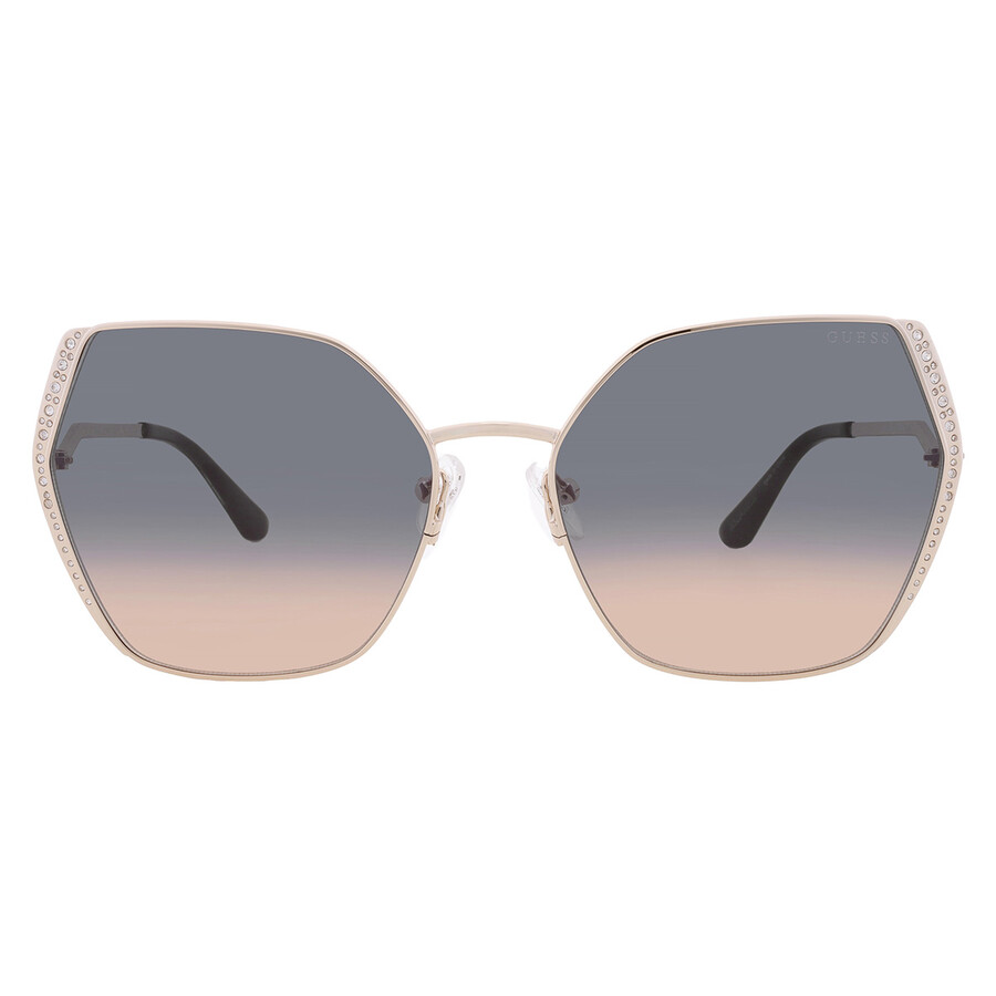 Guess Blue Gradient Butterfly Ladies Sunglasses GU7843-S 33W 61 ...