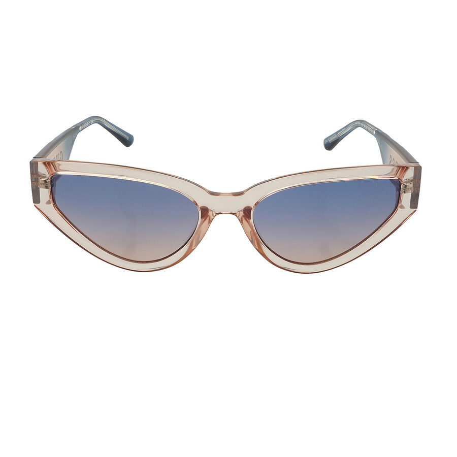 Guess Blue Gradient Cat Eye Ladies Sunglasses GU7819 57W 56 ...