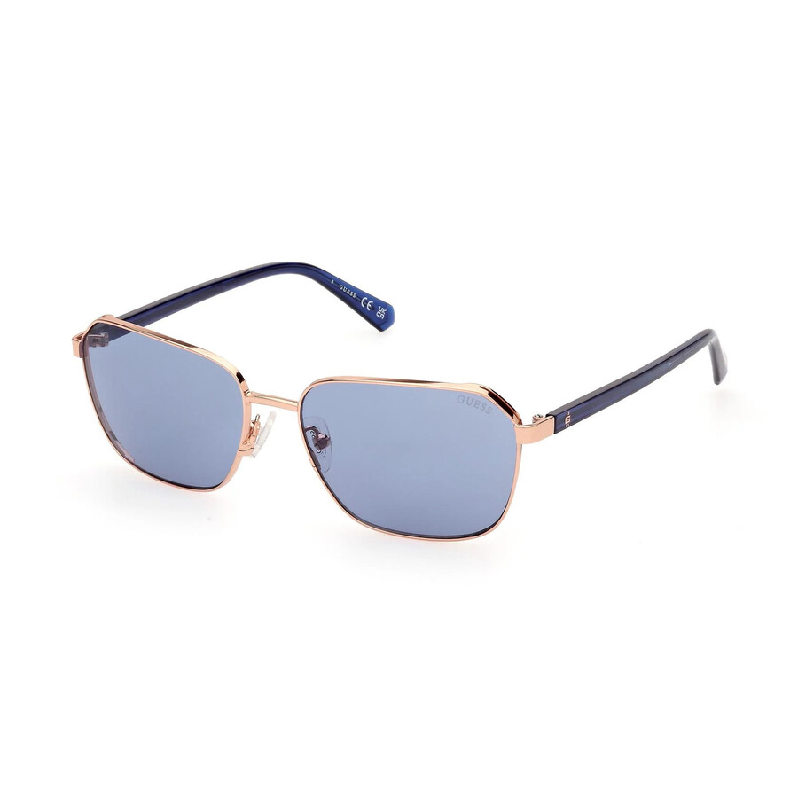 Guess Blue Pilot Men's Sunglasses GU00117 28V 57 889214493569 ...