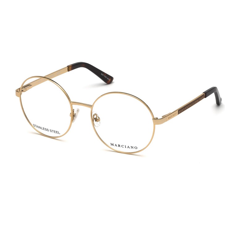 Guess by Marciano Clear Demo Round Ladies Eyeglasses GM0323 032 104 ...