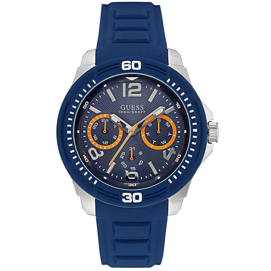 Guess Classic Blue Dial Men's Watch W0967G2 091661471407 - Watches ...