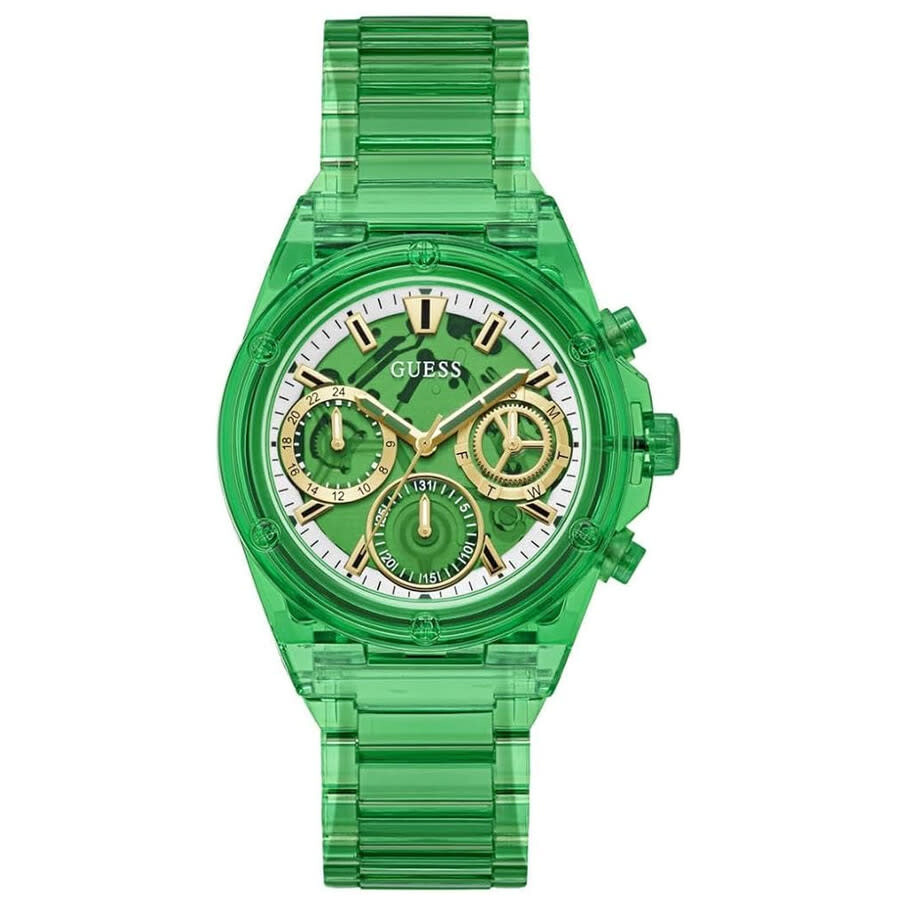 Guess Classic Green Dial Ladies Watch GW0650L3 091661537332 - Watches ...