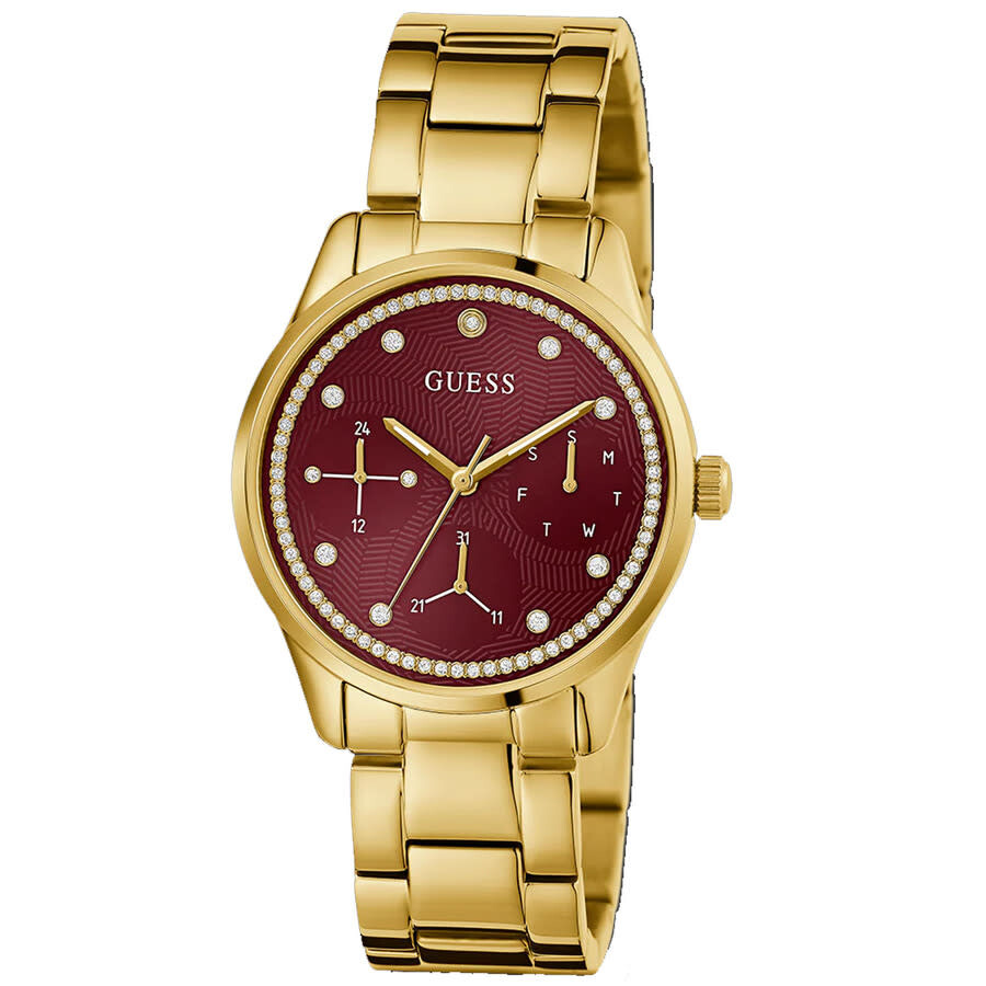 Guess Classic Red Dial Ladies Watch GW0659L5 091661538445 - Watches ...