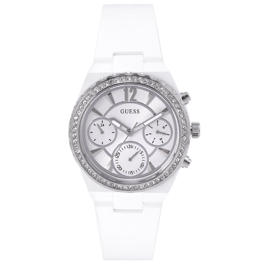 Guess Classic Silver-tone Dial Ladies Watch GW0697L1 091661540288 ...