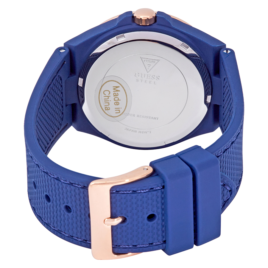 Guess Crystal Blue Dial Ladies Multifunction Watch W1093L2 - Guess ...