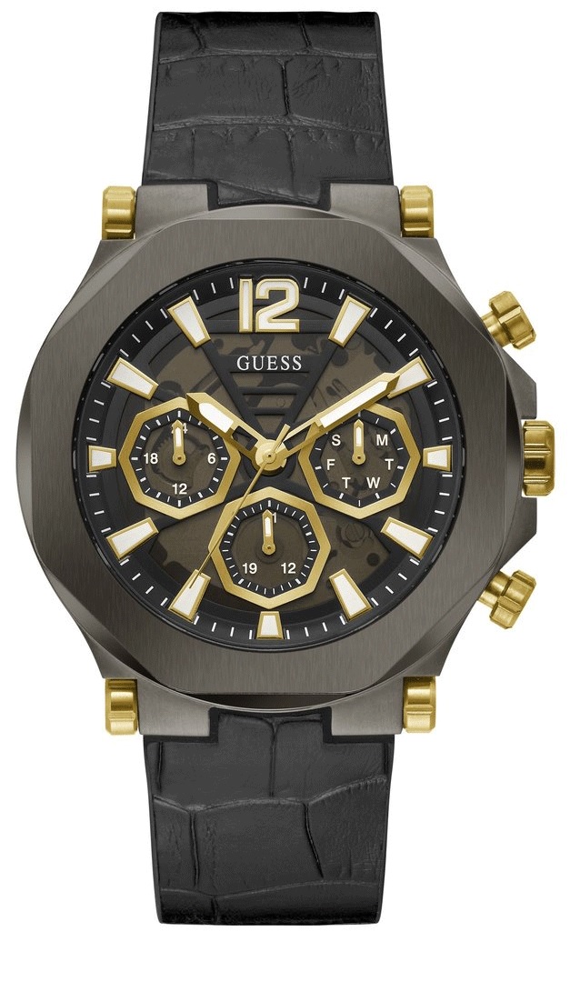 Guess Edge Chronograph Black Dial Men's Watch GW0492G1 - Watches, Edge ...