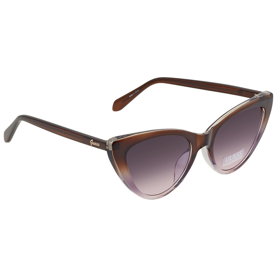 Guess Gradient Smoke Cat Eye Ladies Sunglasses GF6147 92B 52 ...