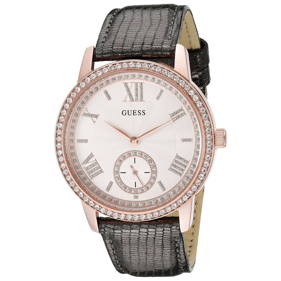 Guess Gramercy Quartz Crystal White Dial Ladies Watch W0642L3 ...