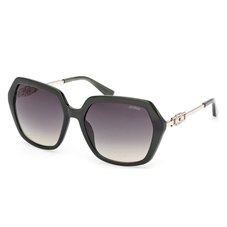 Guess Green Gradient Geometric Ladies Sunglasses GU00267 96P 57 ...
