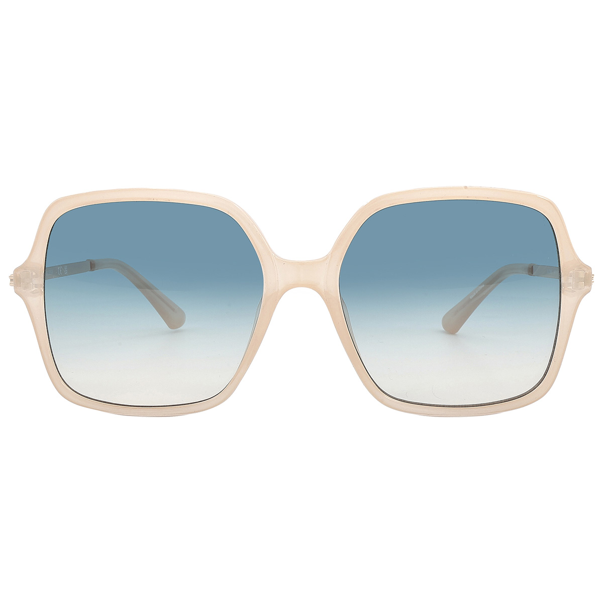 Guess Green Gradient Square Ladies Sunglasses GU7845 57P 57 ...