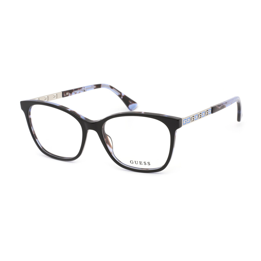 Guess Ladies Black Rectangular Eyeglass Frames GU274300155 889214111098 ...