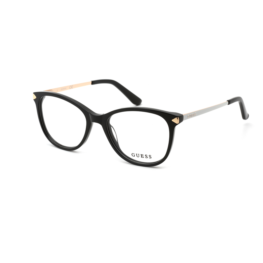 Guess Ladies Black Round Eyeglass Frames GU276300152 889214114921 ...