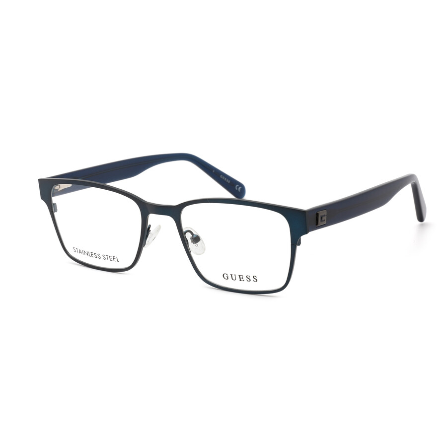 Guess Ladies Blue Rectangular Eyeglass Frames GU199409152 889214145895 ...