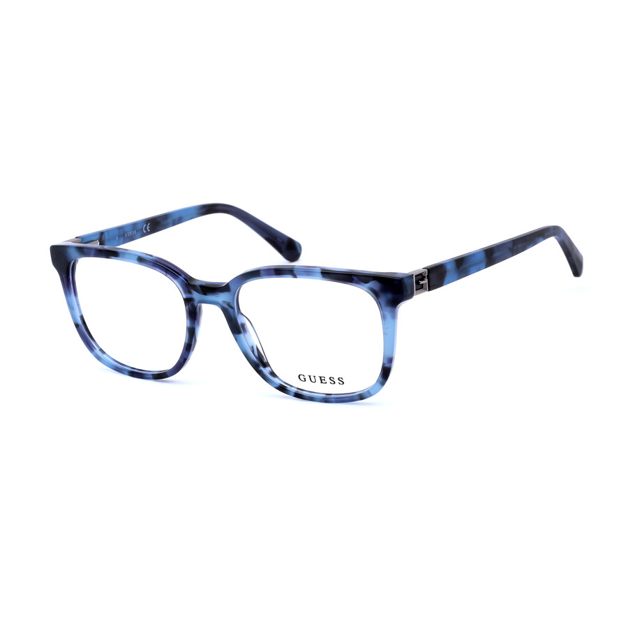 Guess Ladies Blue Rectangular Eyeglass Frames GU5002109253 889214214973 ...