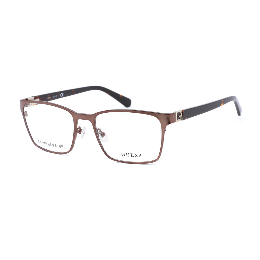 Guess Ladies Brown Rectangular Eyeglass Frames GU5001905054 ...