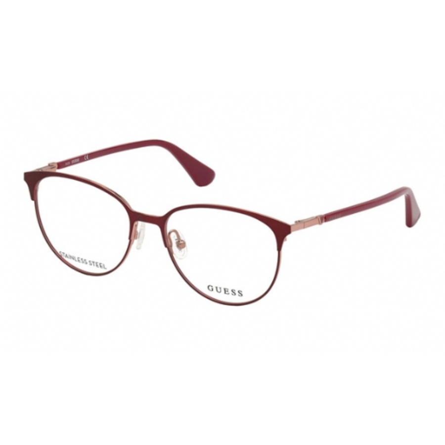 Guess Ladies Red Square Eyeglass Frames GU278607052 889214146236 ...