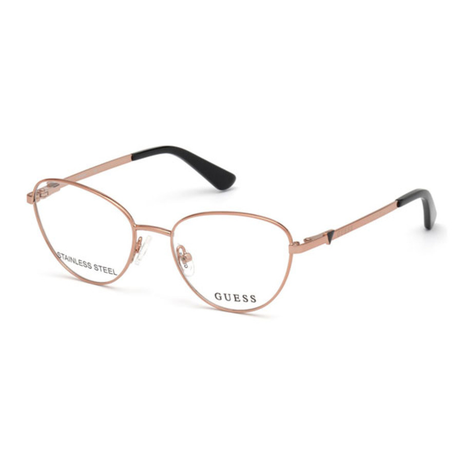 Guess Ladies Rose Gold Tone Oval Eyeglass Frames GU919302847 ...