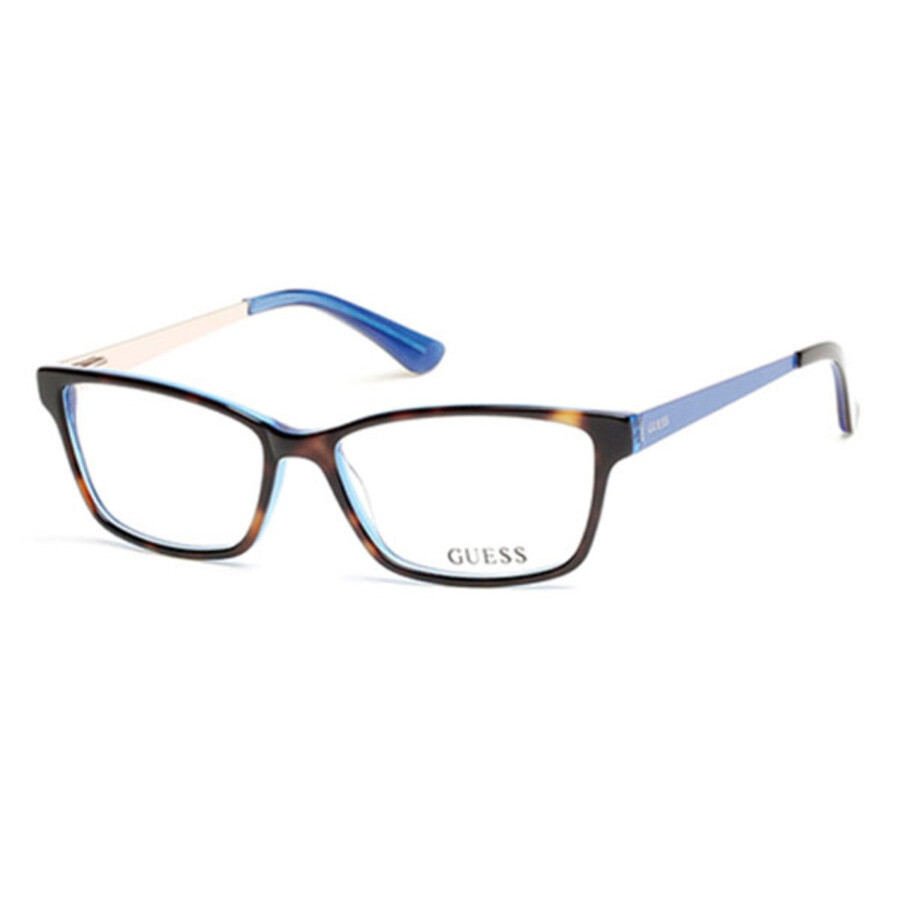 Guess Ladies Tortoise Square Eyeglass Frames GU2538-F05255 664689760404 ...