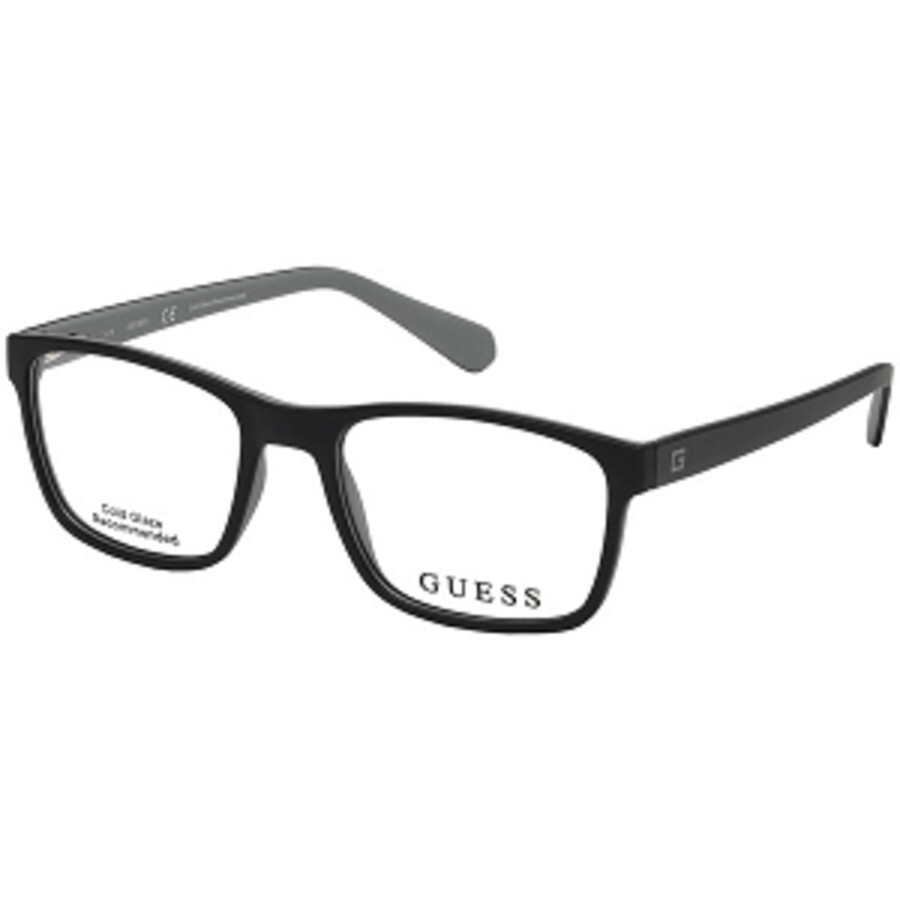 Guess Men's Black Square Eyeglass Frames GU19084855 664689833955 ...