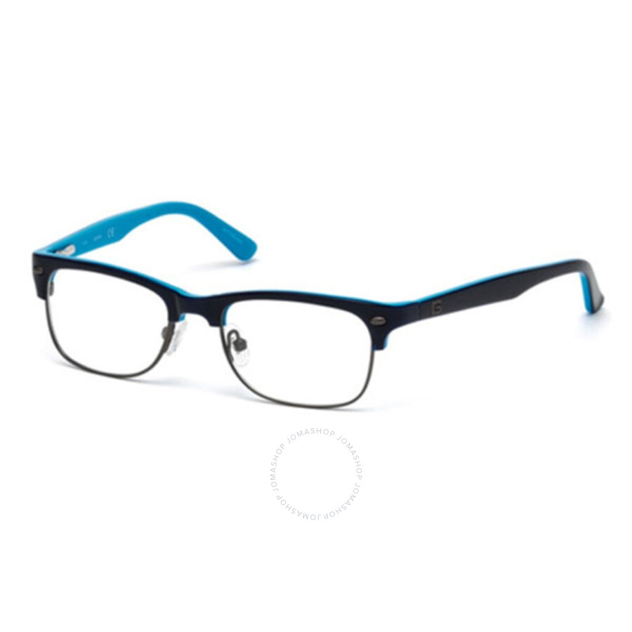Guess Mens Blue Square Eyeglass Frames Gu917409047 664689872299 Eyeglasses Jomashop