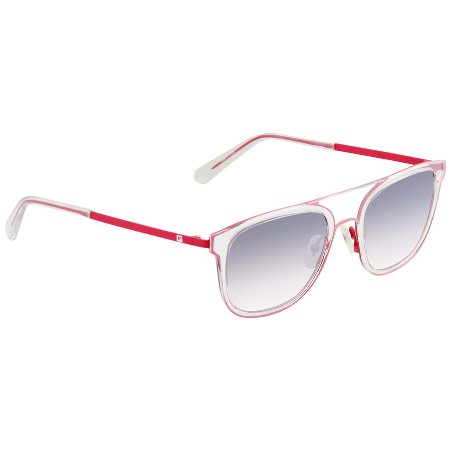 Guess Mirror Gradient Square Ladies Sunglasses GU6981 72Z 54 ...
