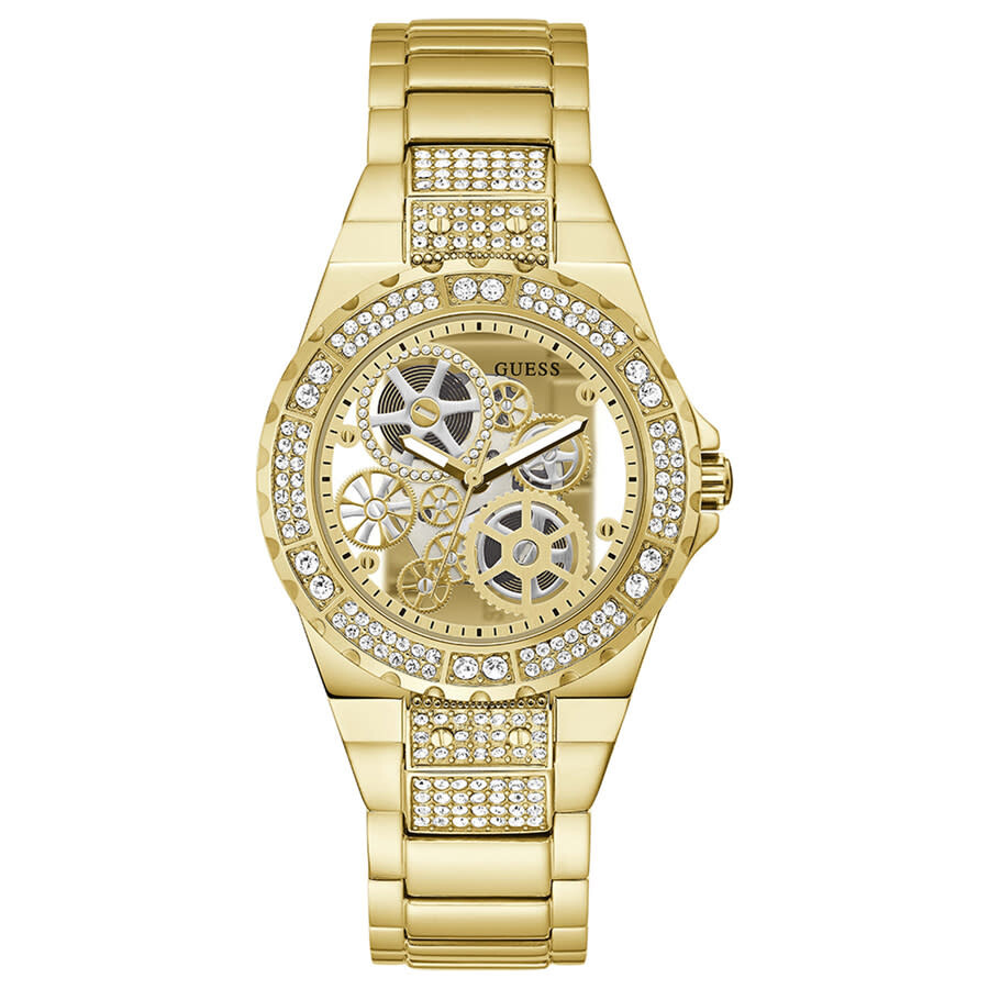 Guess Reveal Quartz Skeleton Dial Ladies Watch GW0302L2 091661523410 ...