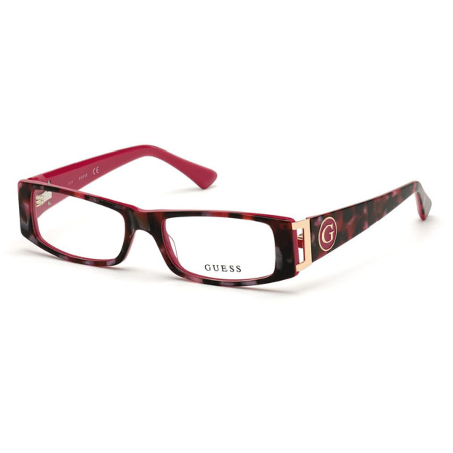 Guess Unisex Pink Square Eyeglass Frames GU274907452 889214111739 ...